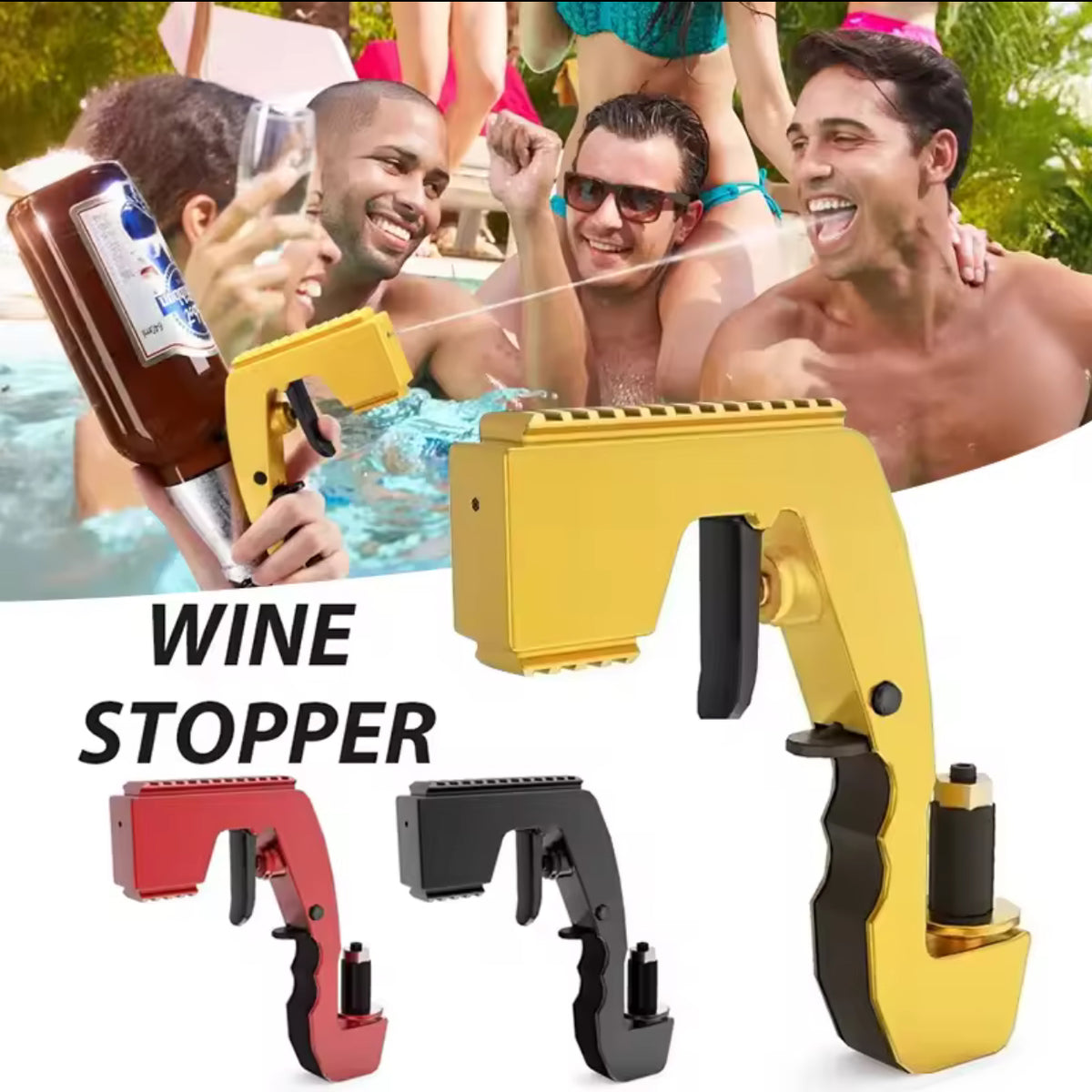 Champagne Gun Beer Gun Wine Dispenser Bottle Beer Ejector Feeding Spra ...