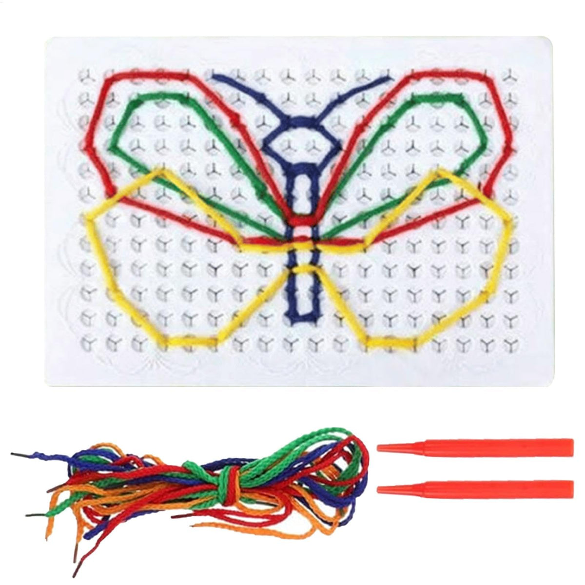 Thread Board Toys for Kids - Colorful Sensory Threading Boards, Thread ...
