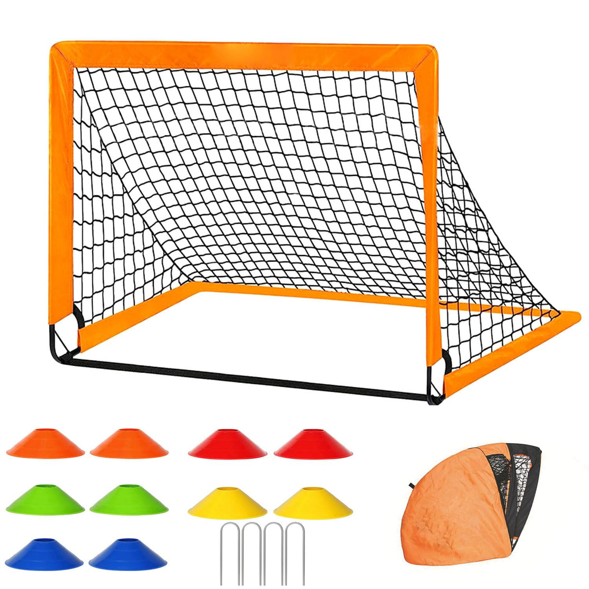 Kids Soccer Goal Pop Up Soccer Goals Set for Backyard Easy Assembly Pl ...