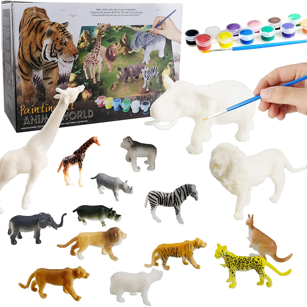 Animals Painting Kits, DIY Animal Crafts and Supplies Set Painting Kit ...