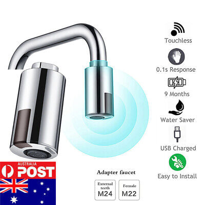 Touchless Automatic Sink Faucet Tap Motion Sensor Adapter for Bathroom ...